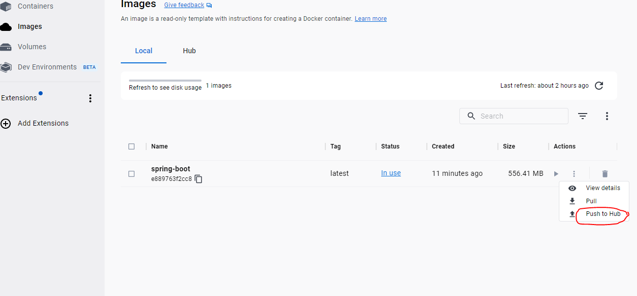 Deploy Spring Boot Application Development Docker Window 10