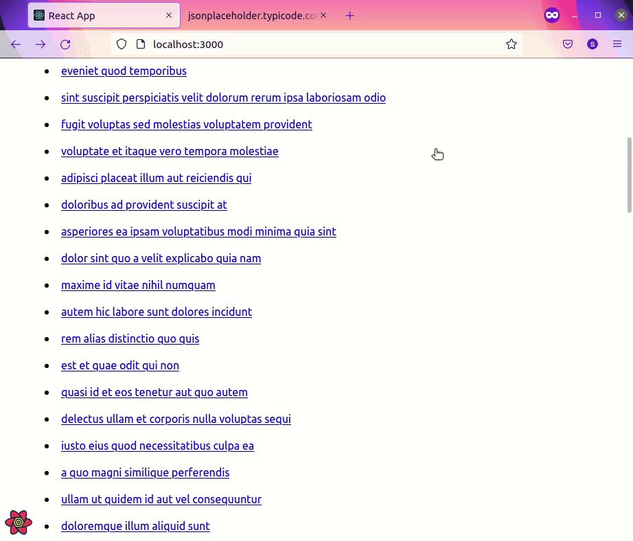 Link prefetching using react-query