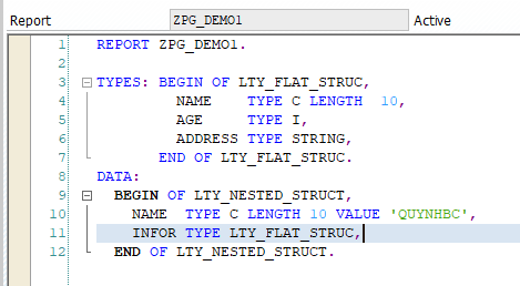 STRUCTURE và TABLE trong SAP ABAP