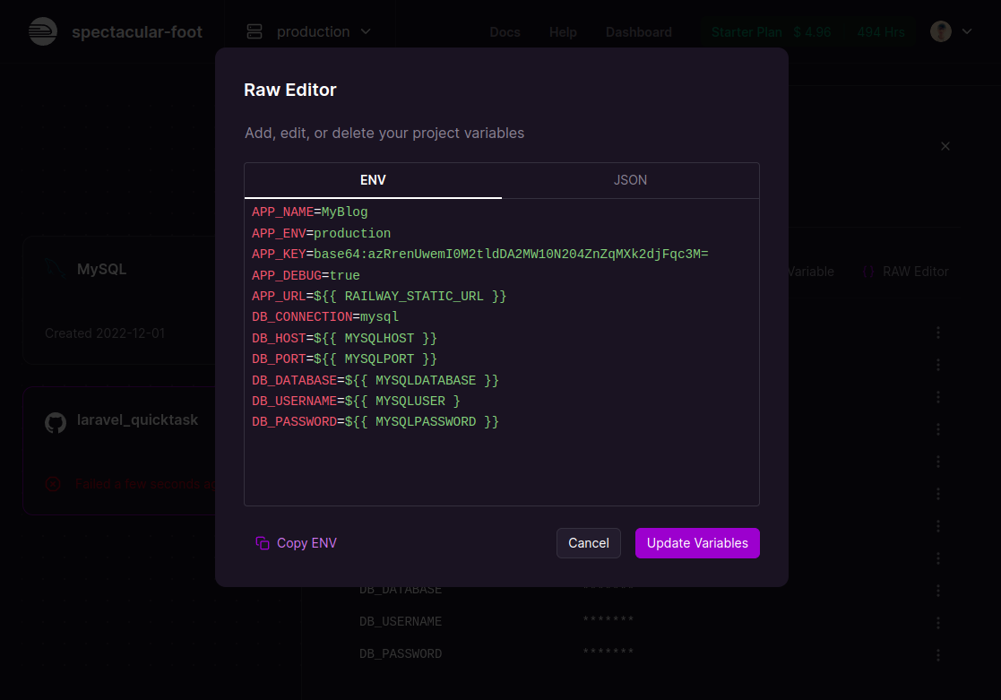 Deploy project Laravel trên Railway - Viblo