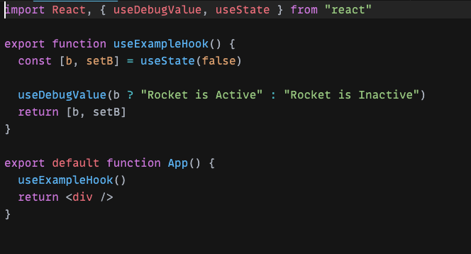 Tìm hiểu về React Hook: Sử dụng useDebugValue