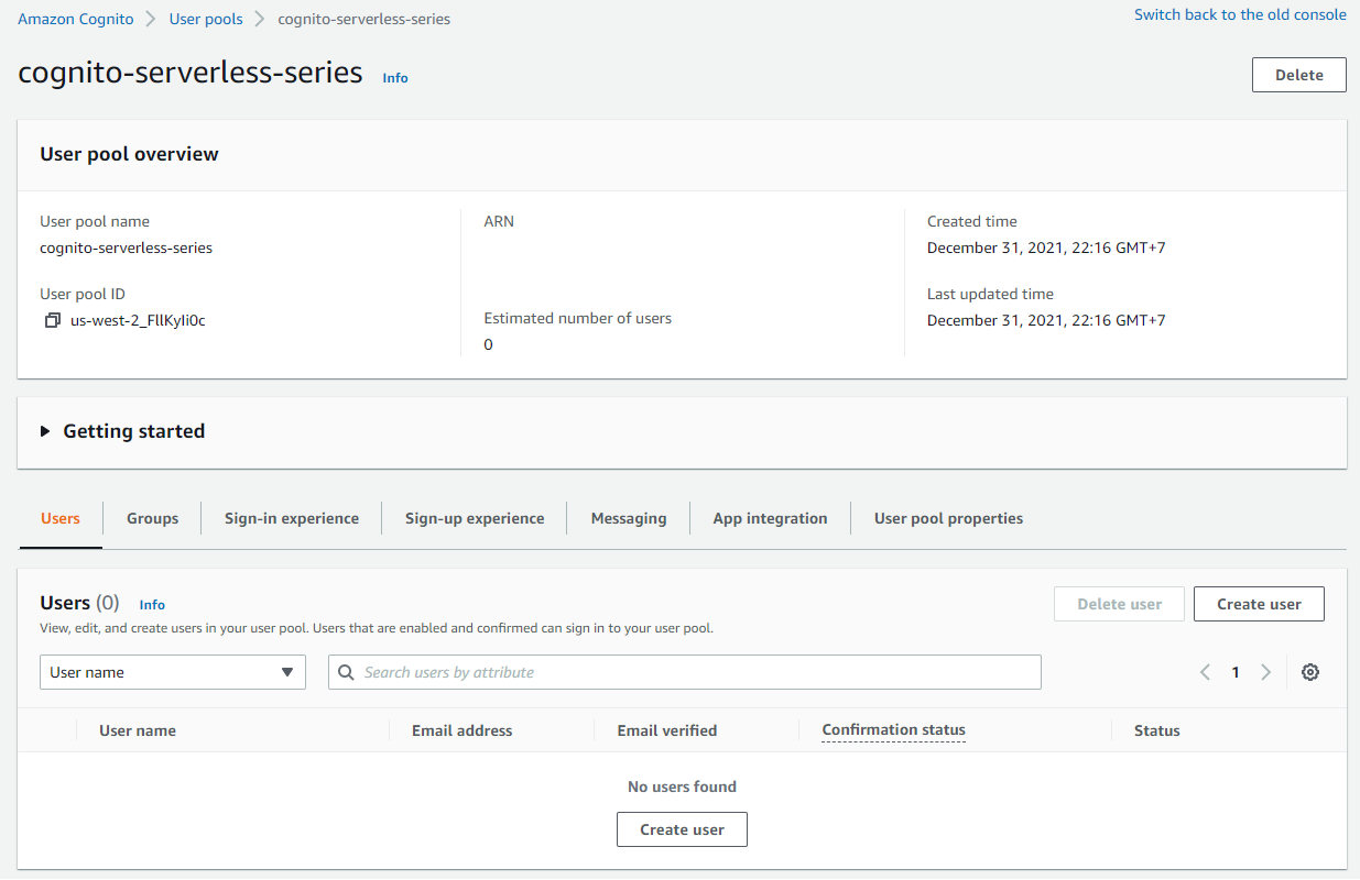 Serverless Series (Golang) - Bài 5 - Authentication with Amazon Cognito - Part 1