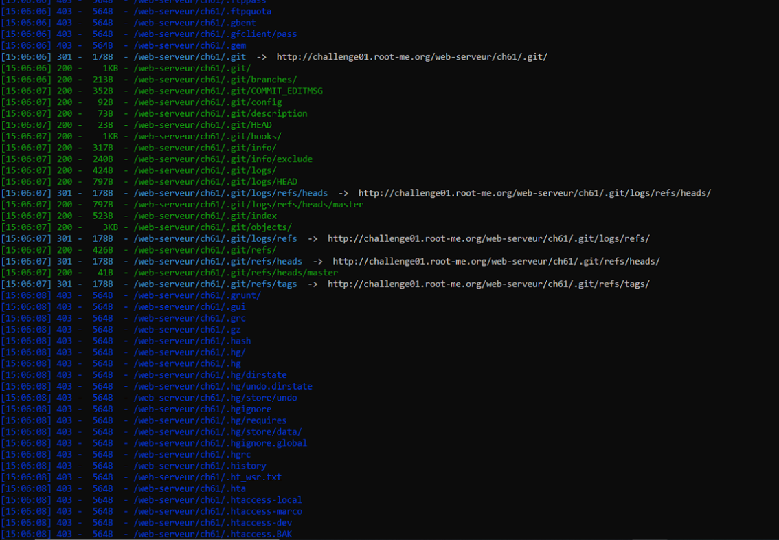 Write-up Root Me web server challenge