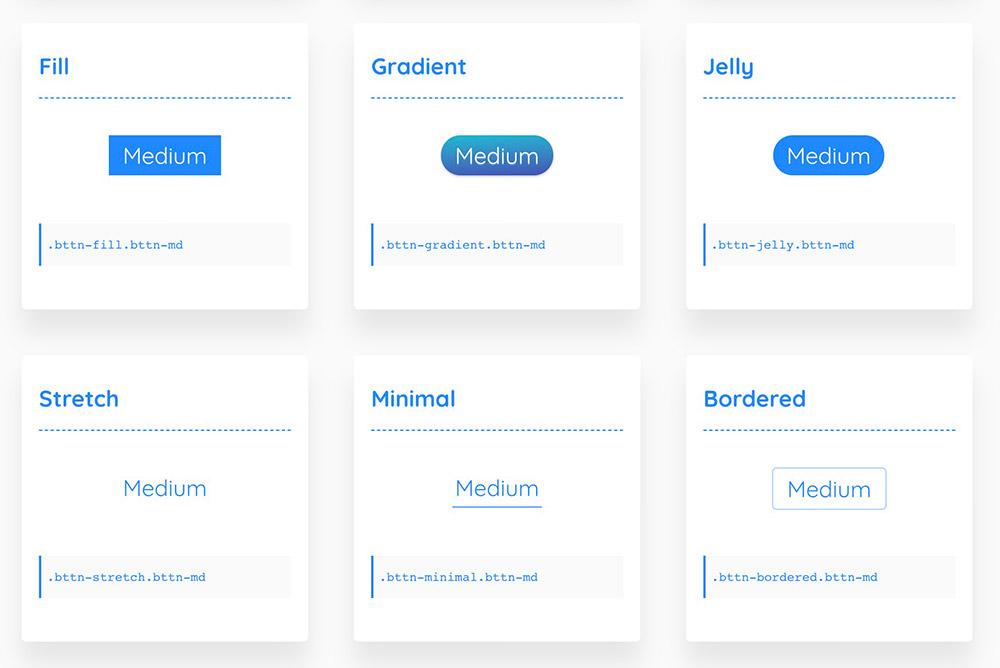 Bttn.css – Awesome CSS Buttons Dưới 4Kb