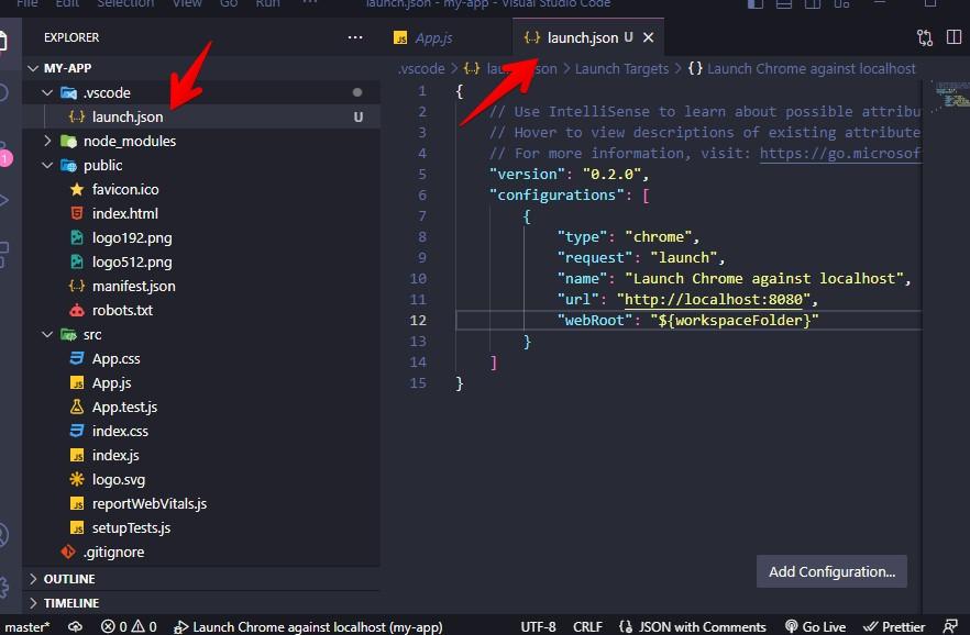 Hướng dẫn debug trực tiếp ứng dụng ReactJS trong VScode