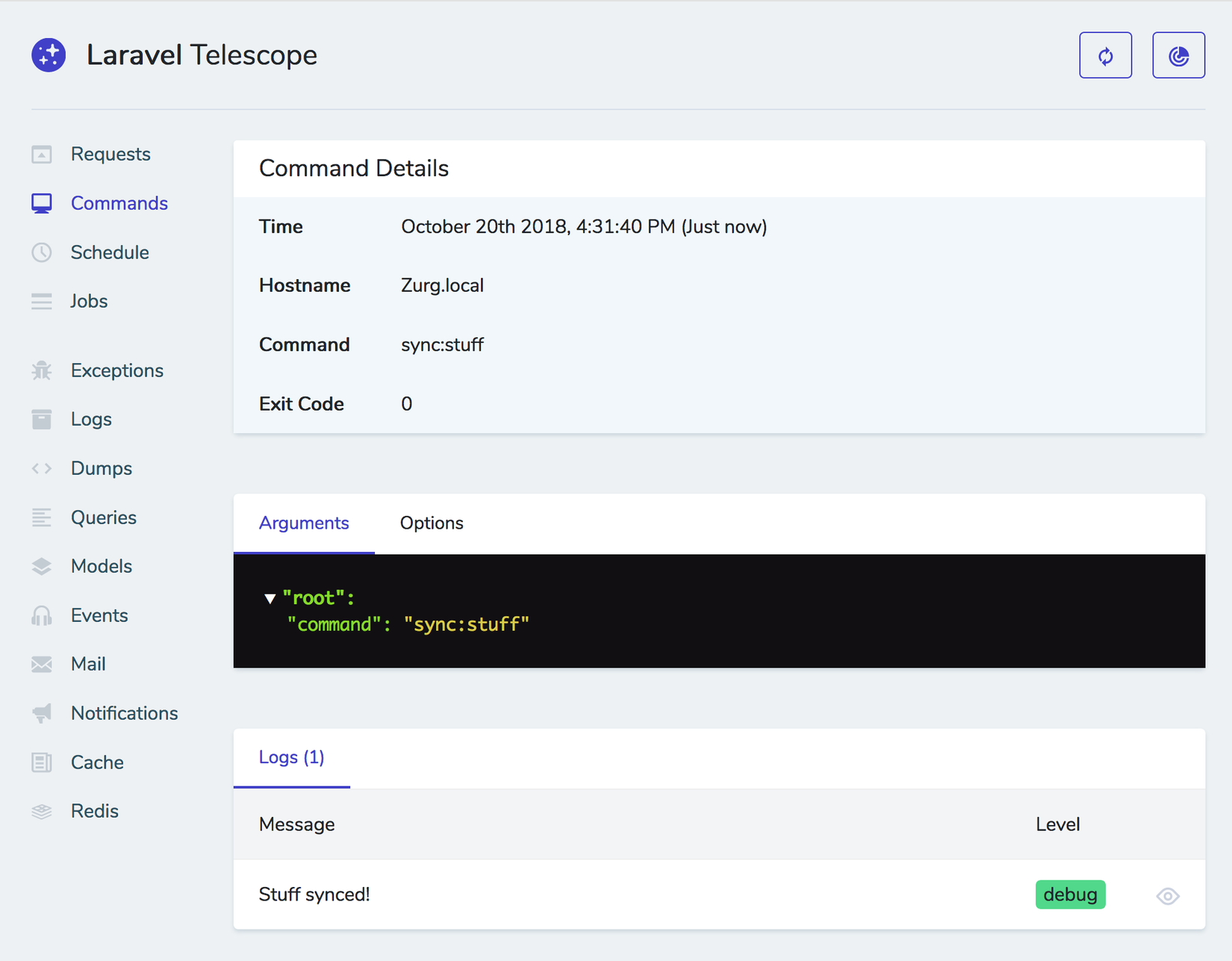Introducing Laravel Telescope