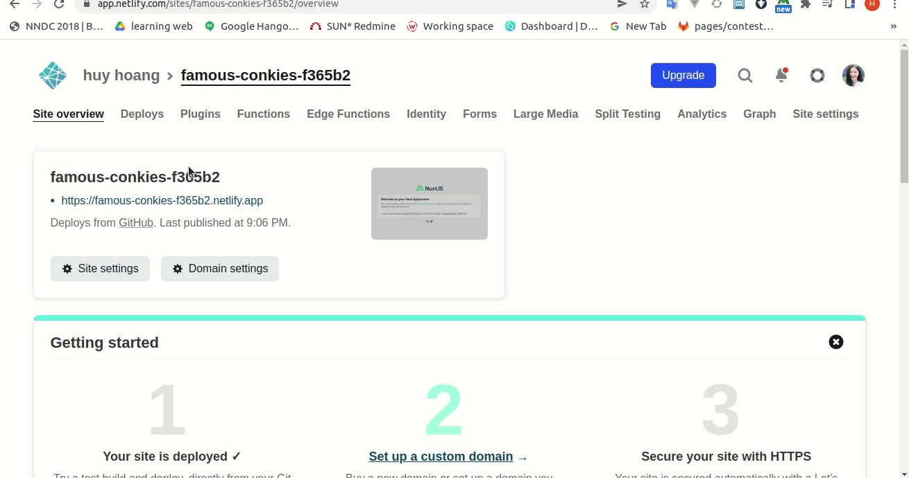 Deploy ứng dụng Frontend (nuxt app) bằng Github Pages và Netlify