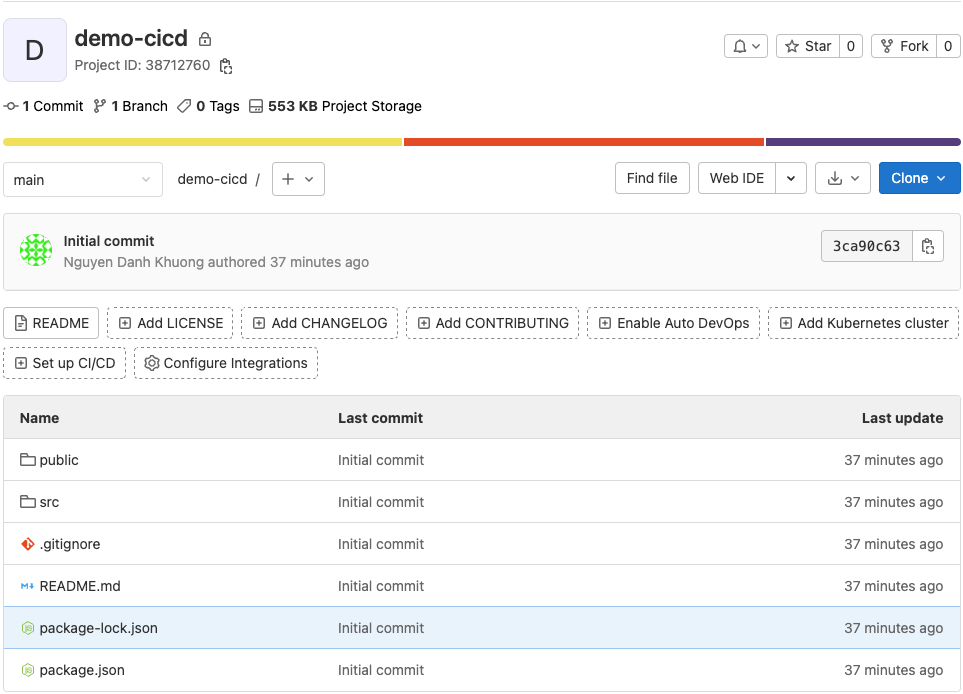 Setup Gitlab CI/CD ReactJS App lên AWS EC2