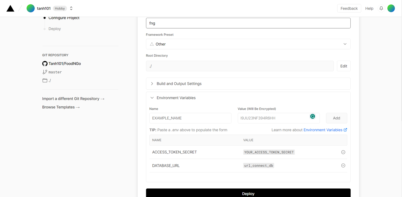 Auto Deploy NodeJS App Using Vercel Auto Deploy NodeJS App Using Vercel