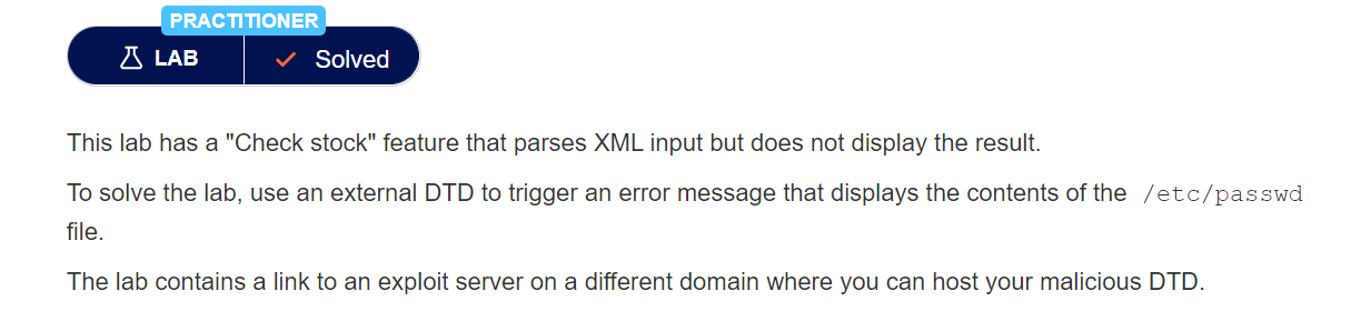 XXE injection vulnerabilities - Lỗ hổng XML (Phần 5)