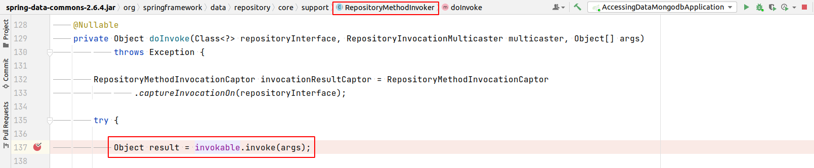CVE-2022-22980 - Spring Data MongoDB remote code execution.