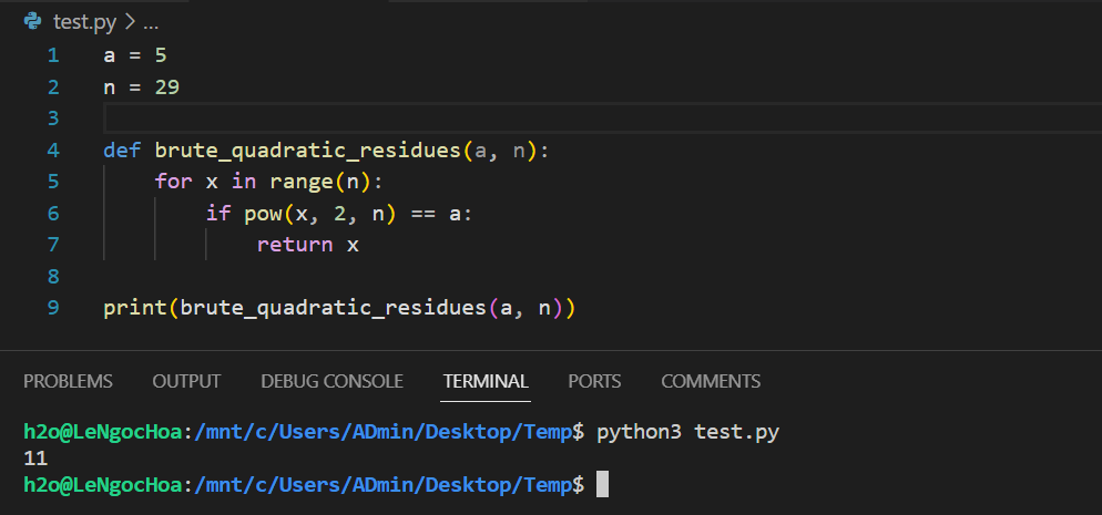 Modular math in Cryptography - Module trong mật mã học