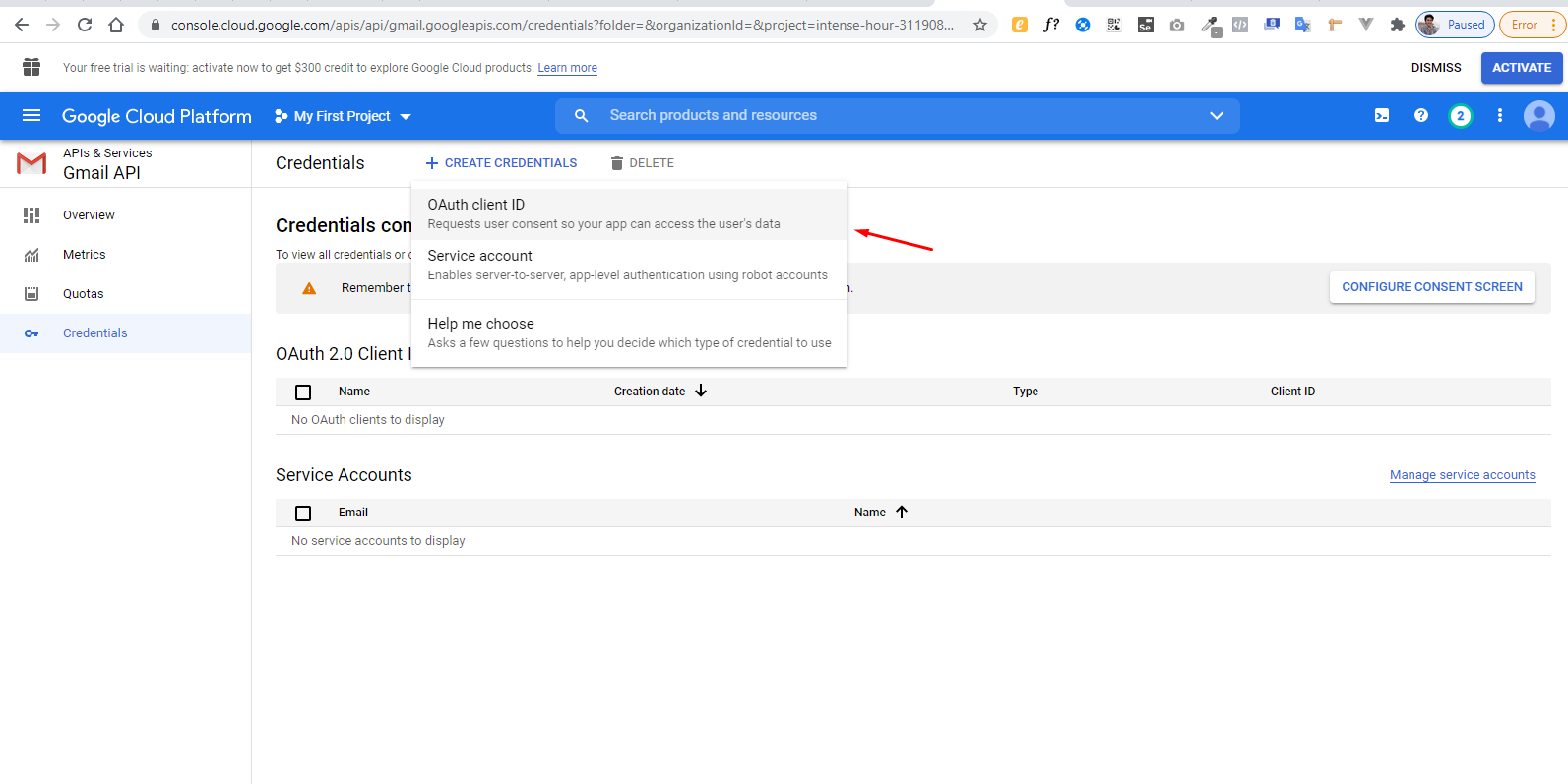 Instructions for creating Gmail API App - ITZone