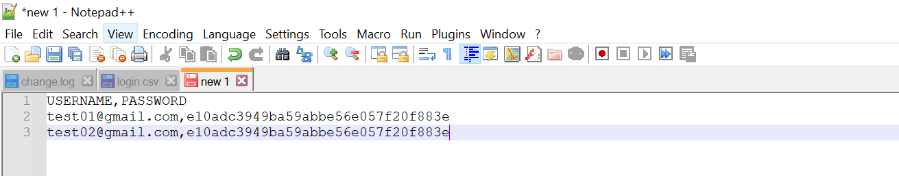[JMeter] CSV DATA SET CONFIG