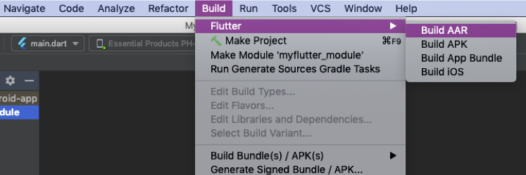 Flutter Module - Tích hợp Flutter vào app Native có sẵn