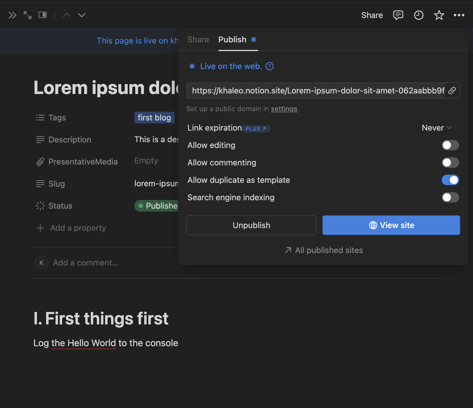 Hướng dẫn xây dựng blog cá nhân với NextJs và Notion - Viblo