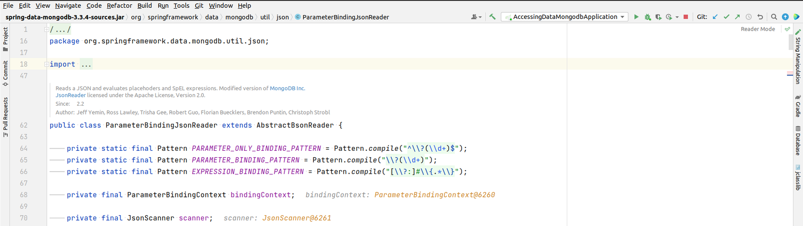 CVE-2022-22980 - Spring Data MongoDB remote code execution.